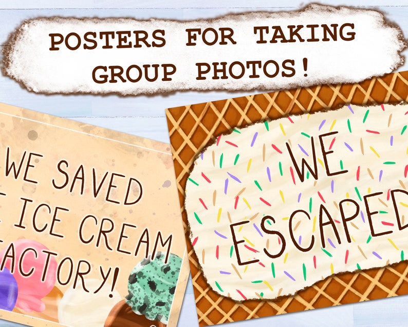 Ice Cream Escape Room for Kids | Treasure Hunt DIY Printable | Print ...