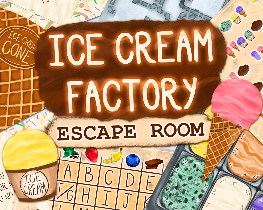 Ice Cream Escape Room for Kids | Treasure Hunt DIY Printable | Print ...