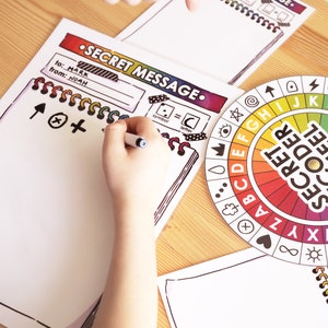 Secret Decoder Wheel | Printable Escape Room | Cipher Wheel PNG ...