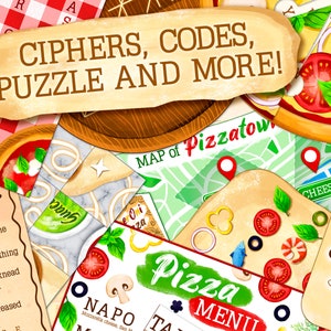 Pizza Competition Escape Room for Kids | DIY Printable Birthday Party ...