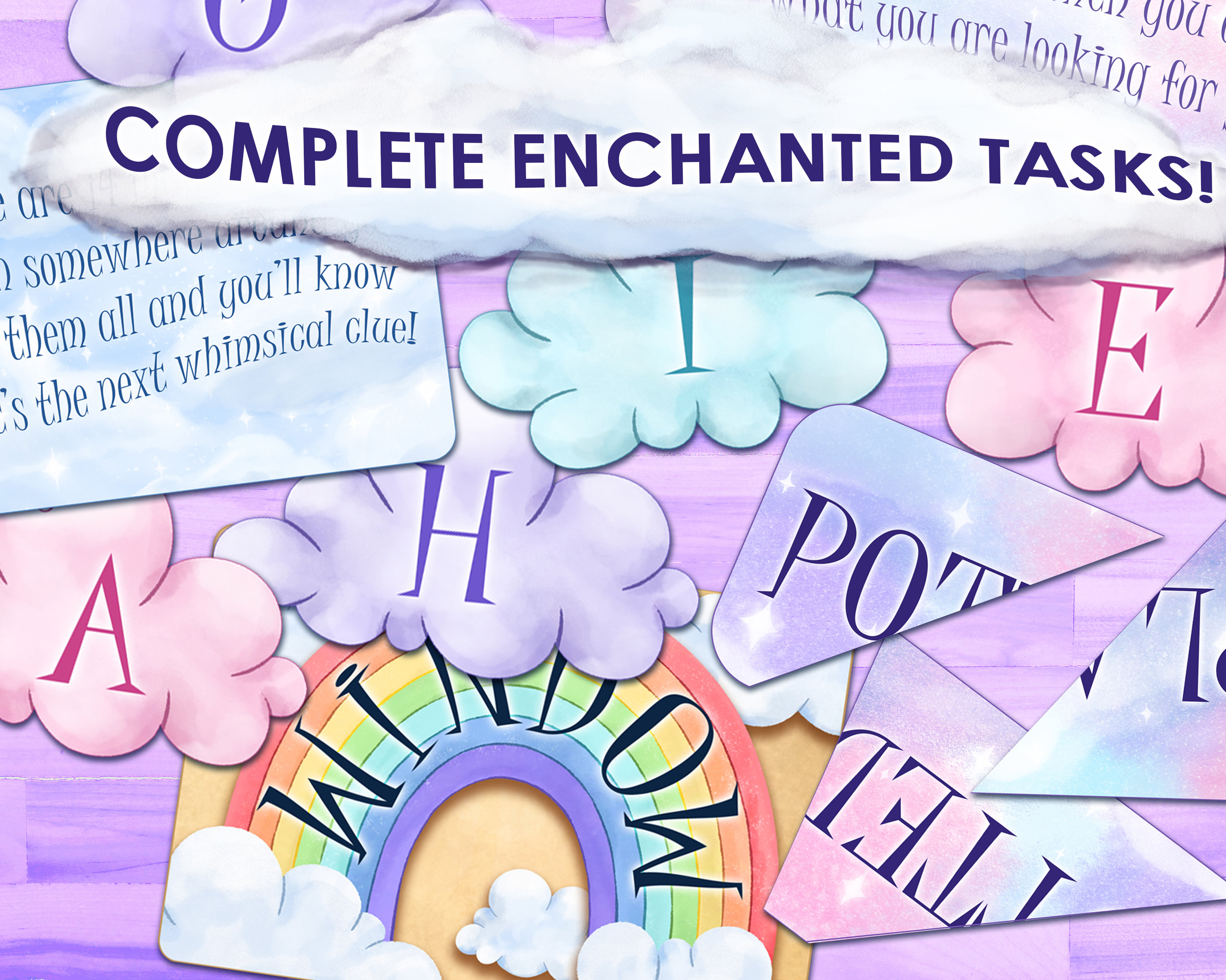 Unicorn Treasure Hunt | Printable Party Games for Kids | DIY Escape ...