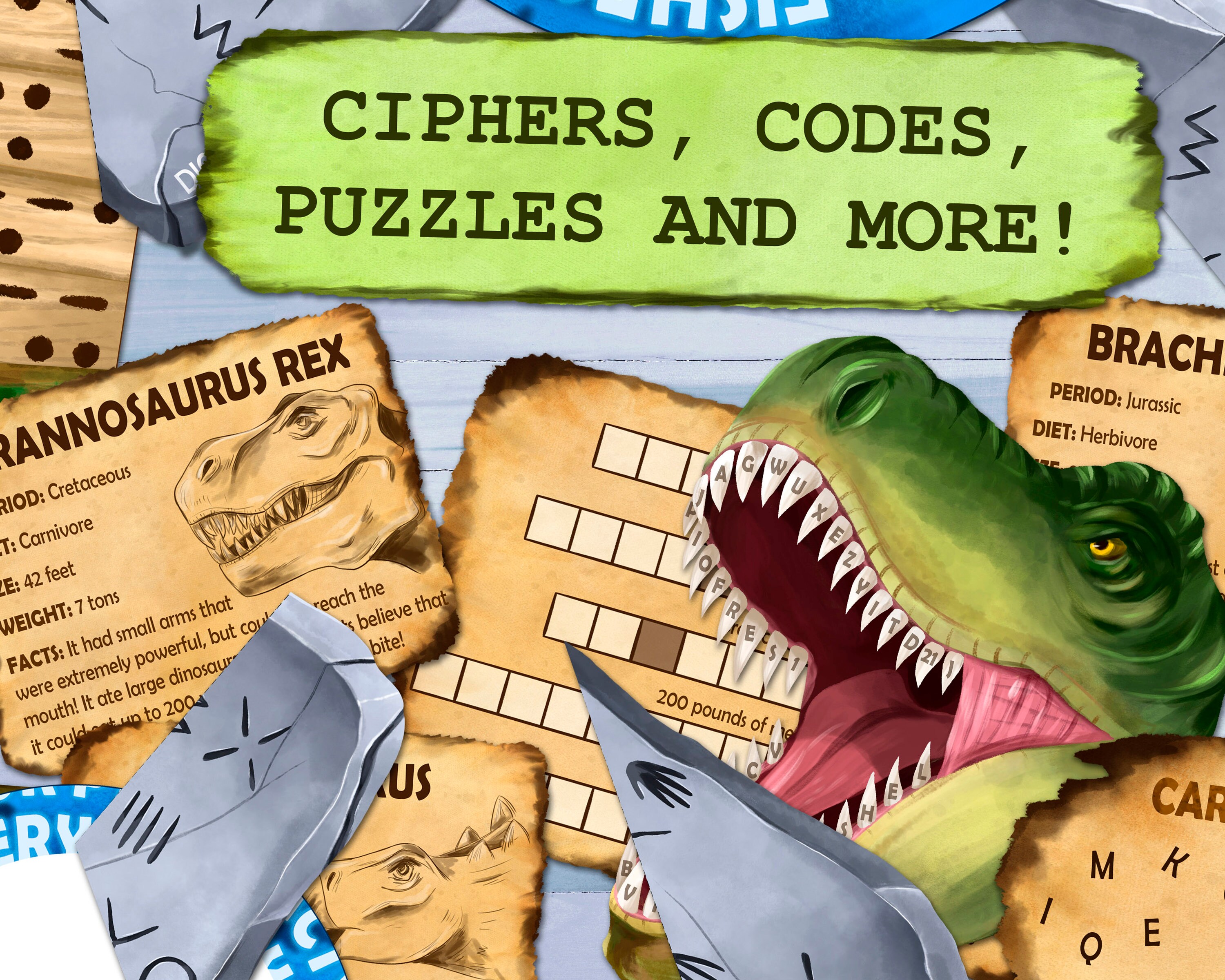 Dinosaur Island Escape Room for Kids | Jurassic Birthday Party Game ...