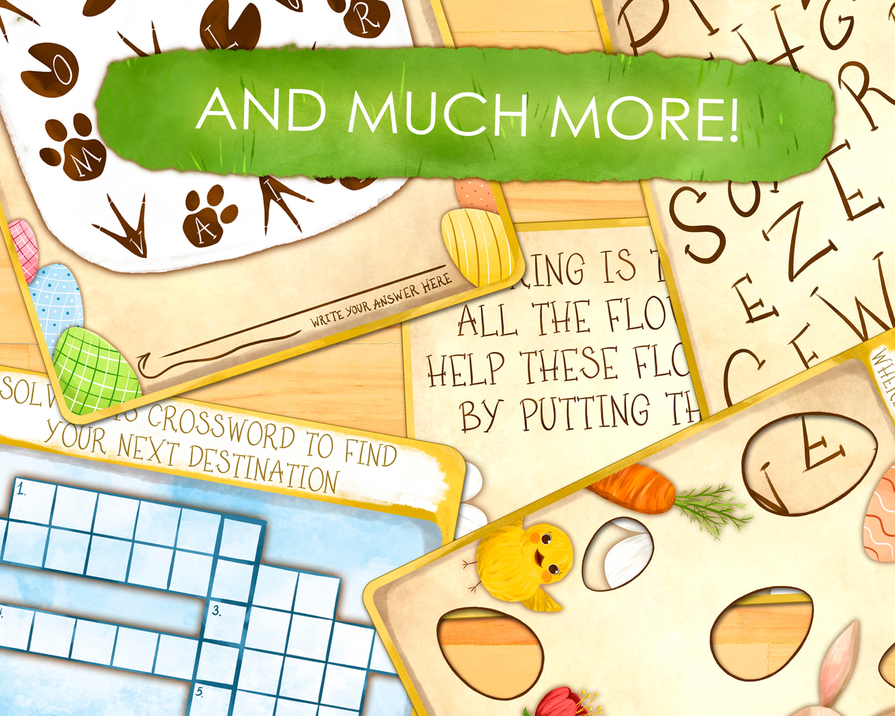 Easter Indoor Treasure Hunt | Printable Escape Room | Scavenger Hunt ...