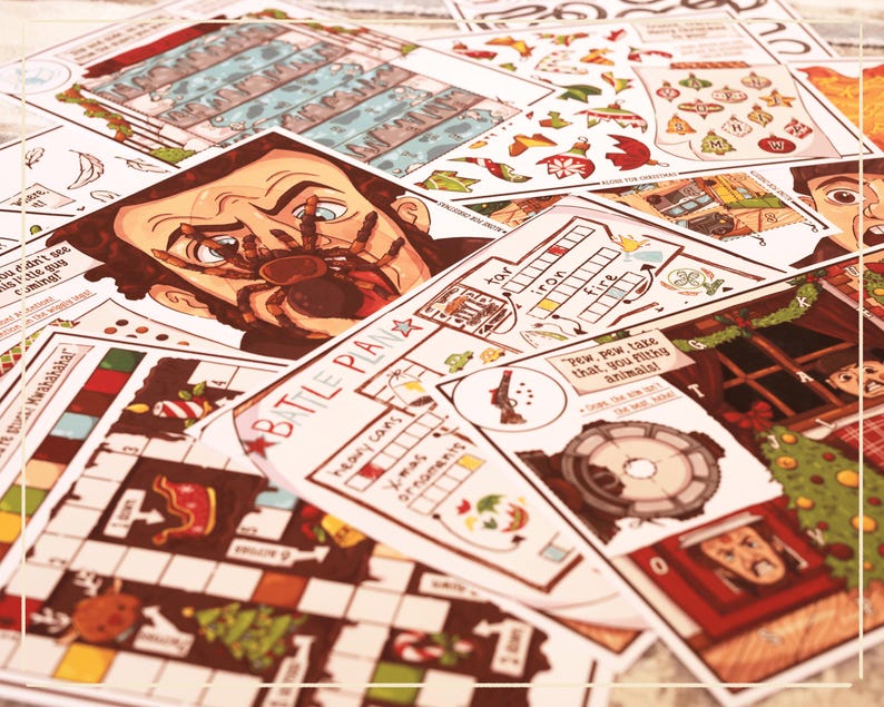 Alone for Christmas Escape Room for Kids | Printable Party Treasure ...