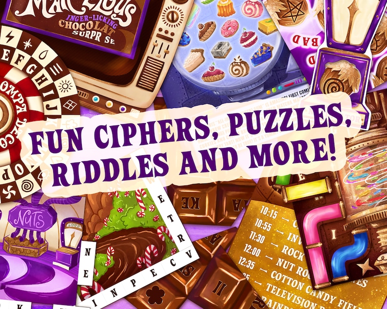 Chocolate Factory Escape Room for Kids Treasure Hunt DIY Printable ...