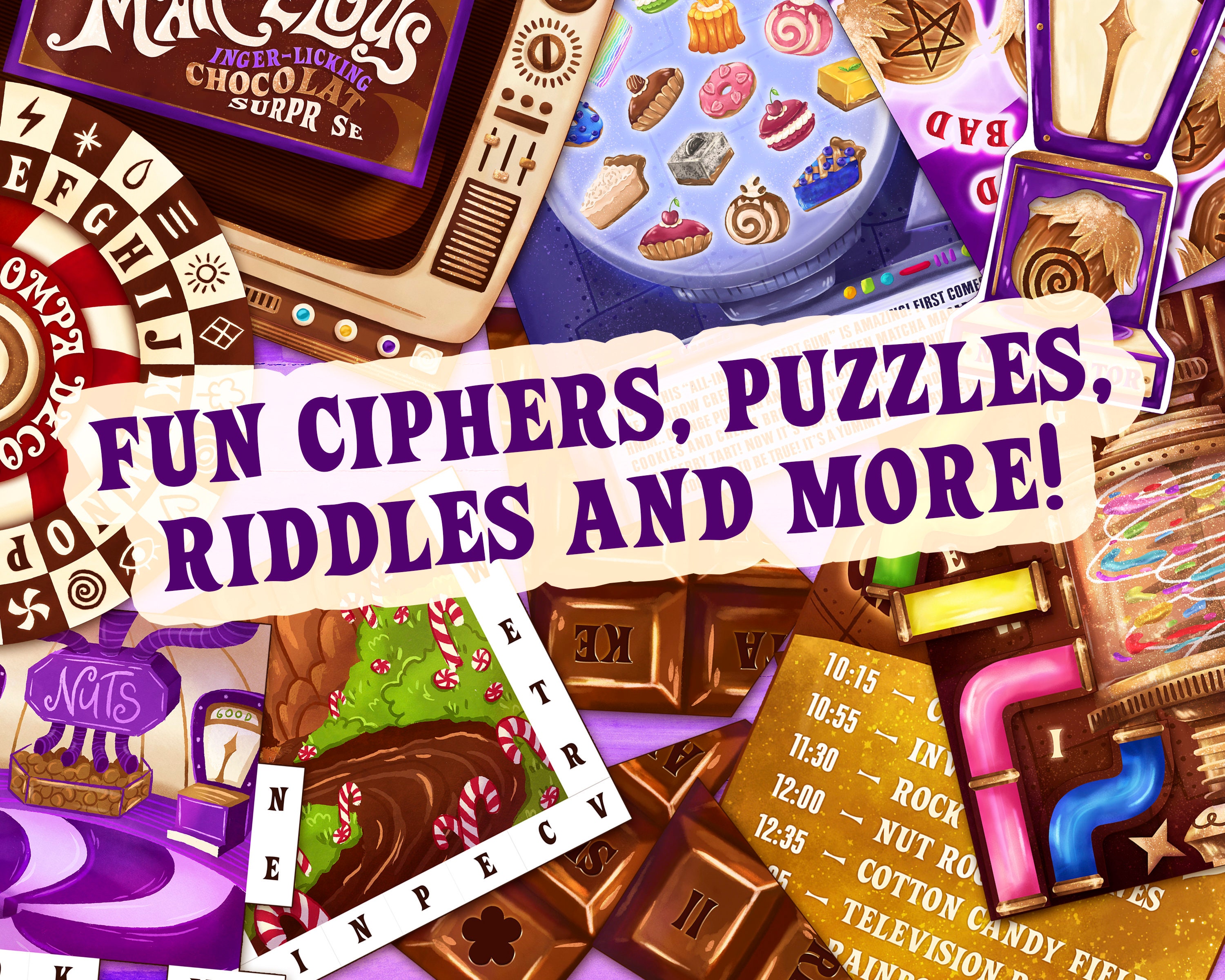 Chocolate Factory Escape Room for Kids Treasure Hunt DIY Printable ...