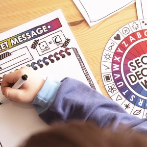 Secret Decoder Wheel | Printable Escape Room | Cipher Wheel PNG ...