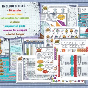 Burger Catastrophe Escape Room for Kids | Birthday Printable Party ...