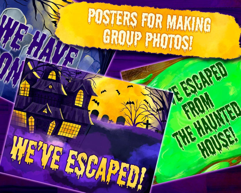 Halloween Haunted House Escape Room for Kids | DIY Escape Room Game ...