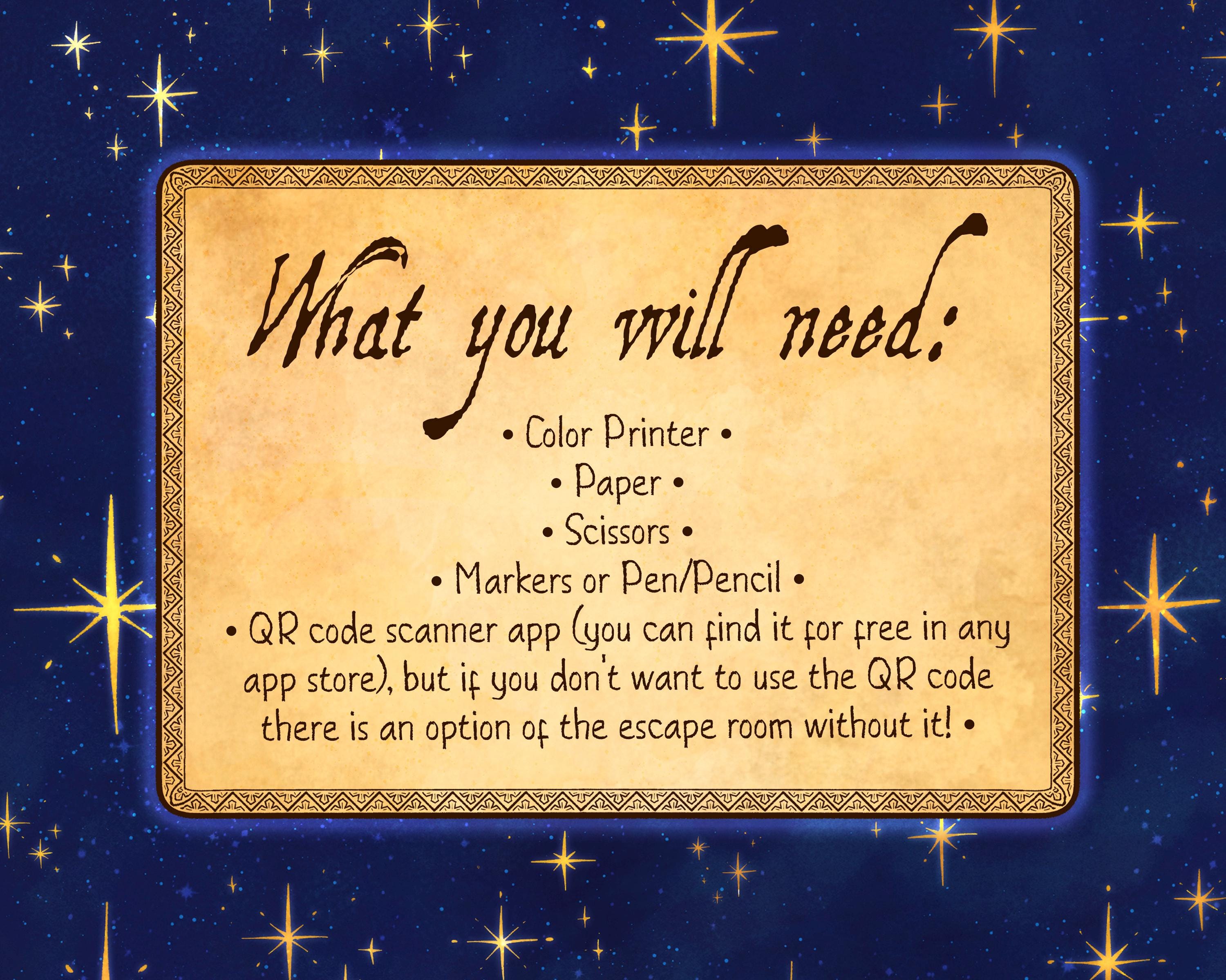 Wizarding Escape Room Game for Kids | Magical School Treasure Hunt DIY ...