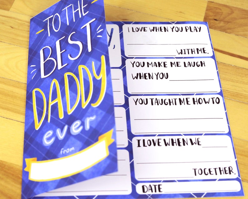 Father's Day Card | Printable Preschool Children Craft | Homeschool ...