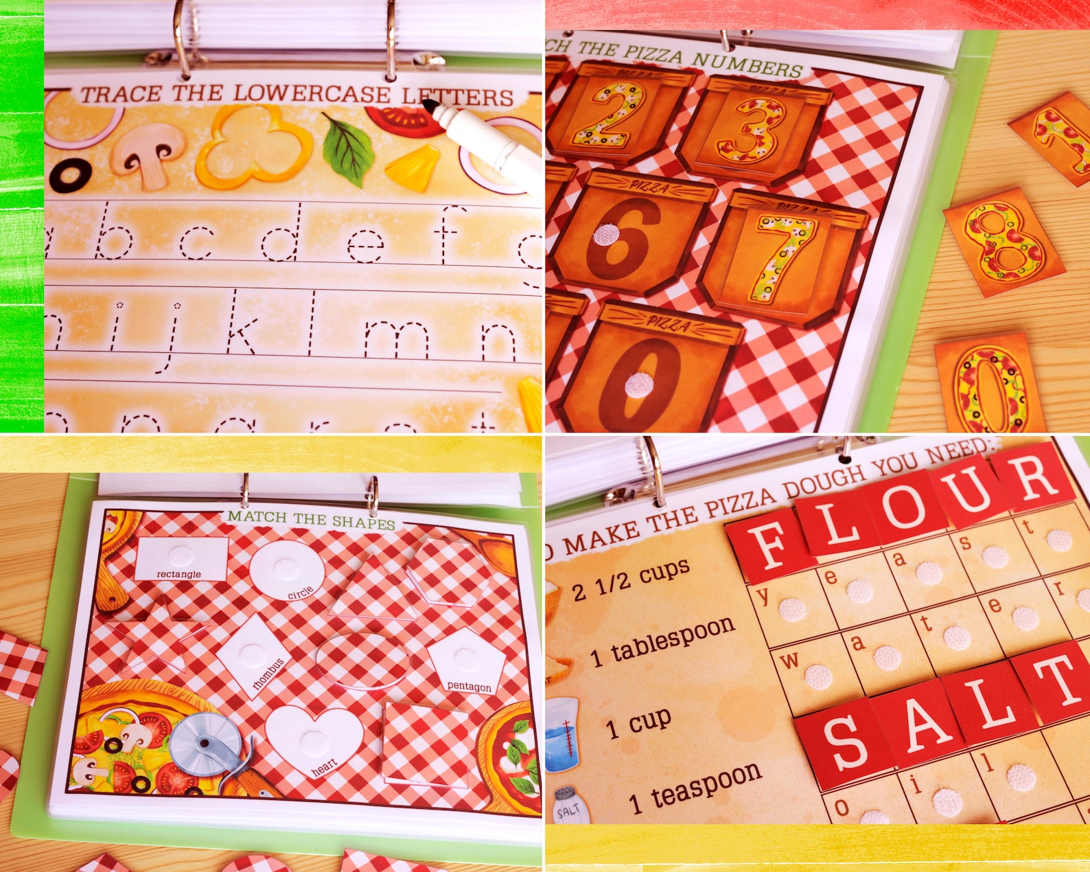 Pizza Busy Book | Printable Activities for Kids | Print and Play ...
