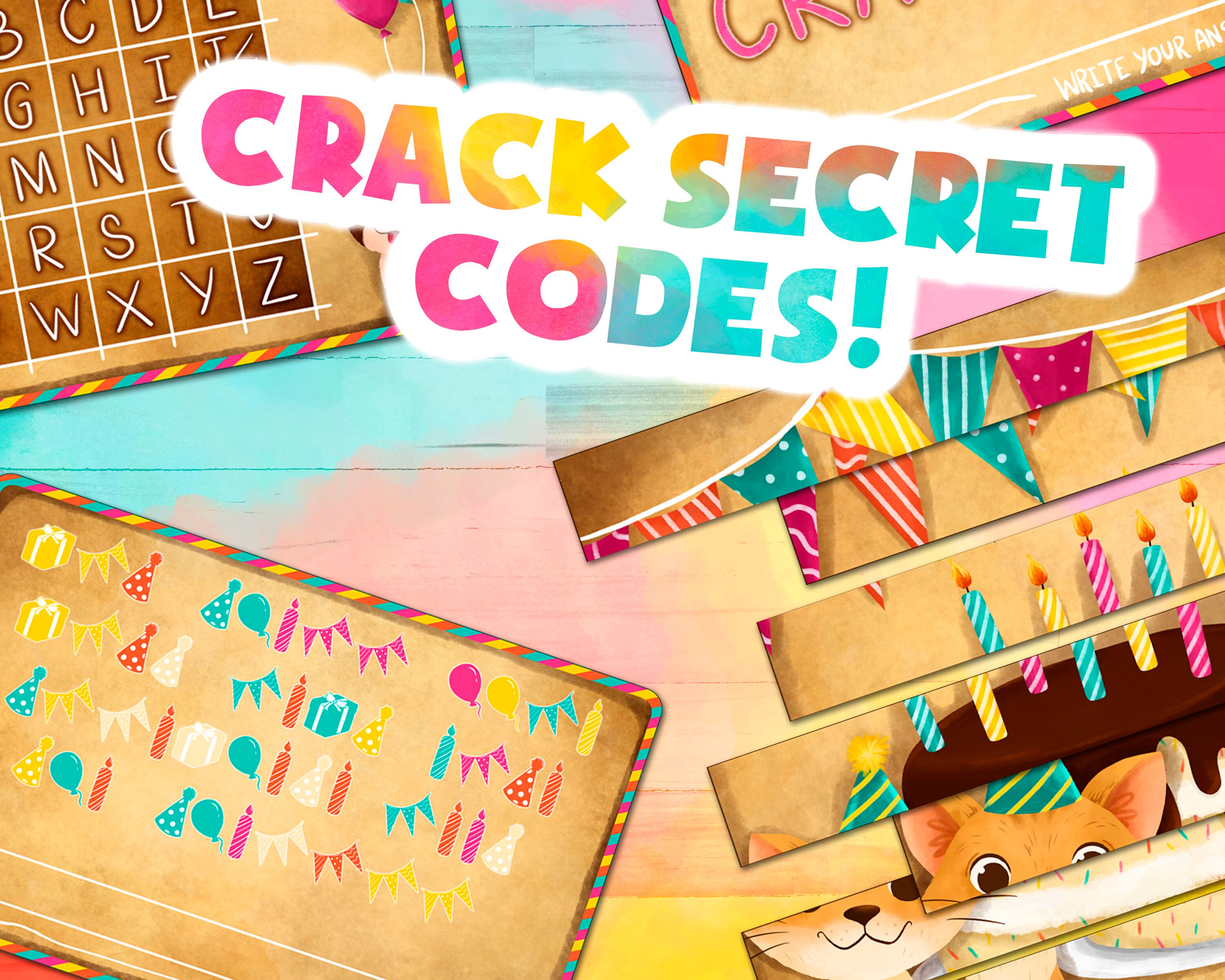 Birthday Treasure Hunt Printable Party Game Supplies Scavenger Hunt for ...