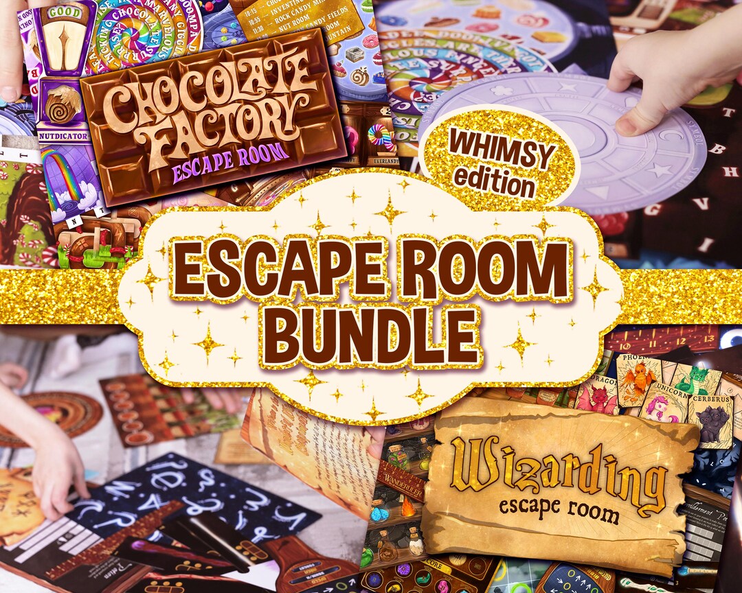 Escape Room Bundle for Kids | Chocolate Factory Escape | Wizarding ...