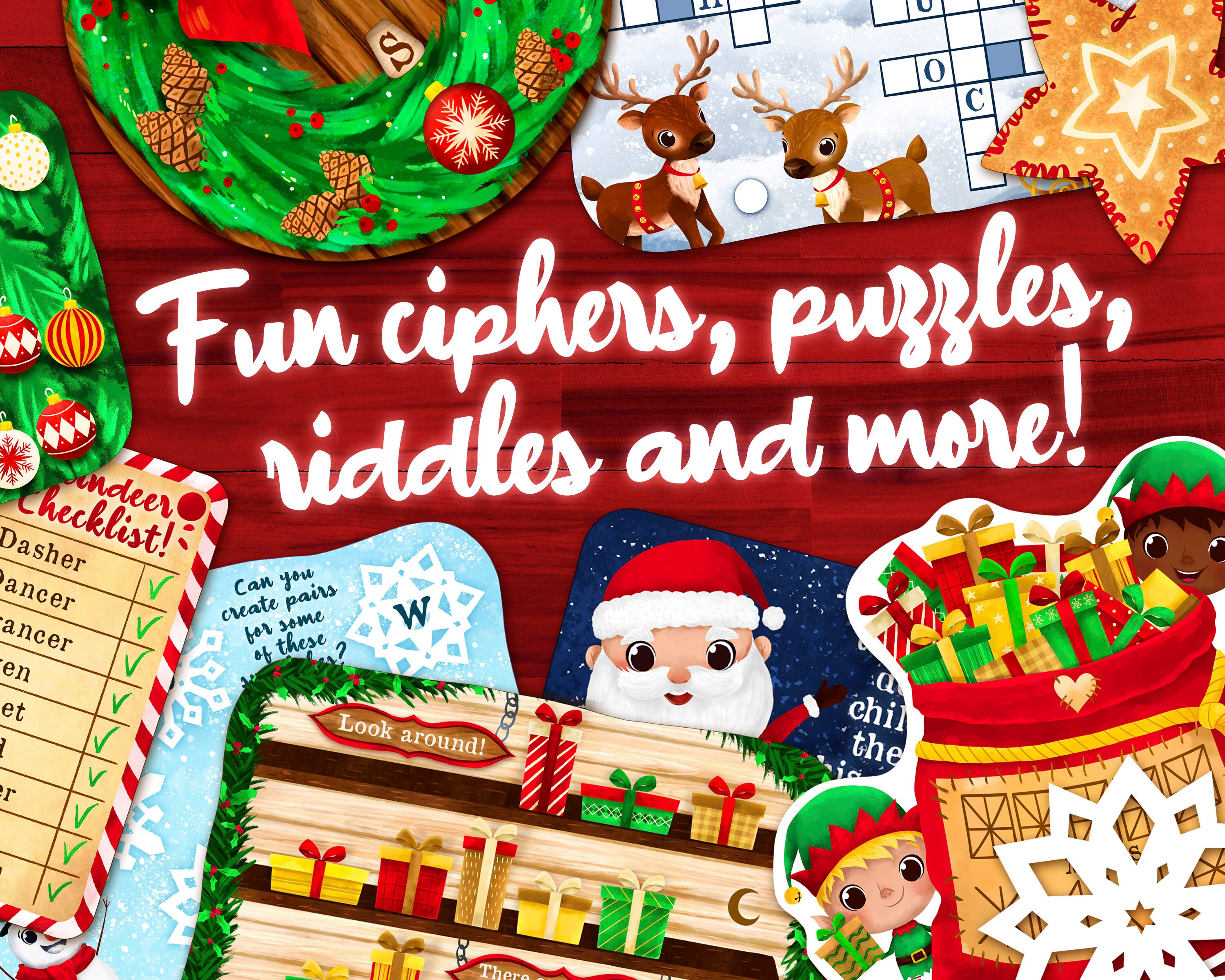 Christmas Present Escape Room DIY Escape Room for Kids Treasure Hunt ...