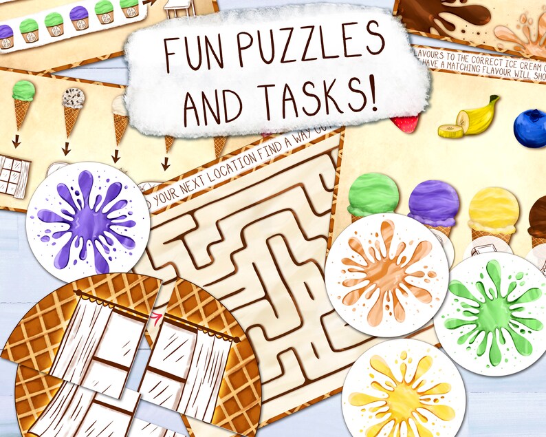 Missing Ice Cream Treasure Hunt | Printable Scavenger Hunt for Kids ...