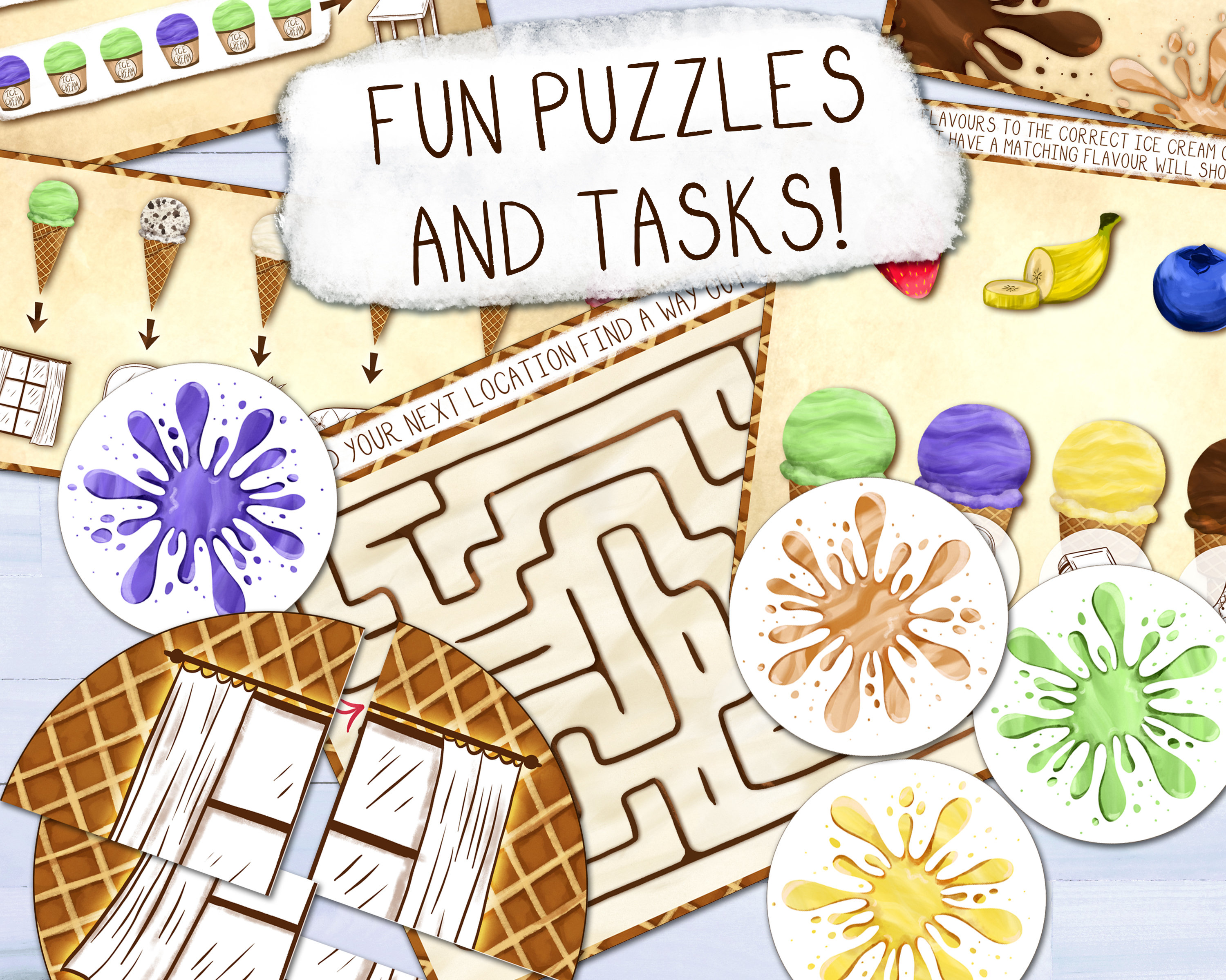 Missing Ice Cream Treasure Hunt | Printable Scavenger Hunt for Kids ...