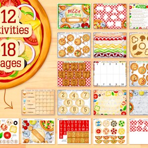 Pizza Busy Book | Printable Activities for Kids | Print and Play ...