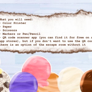 Ice Cream Escape Room for Kids | Treasure Hunt DIY Printable | Print ...