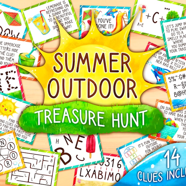 Outdoor Treasure Hunt Clues - Etsy