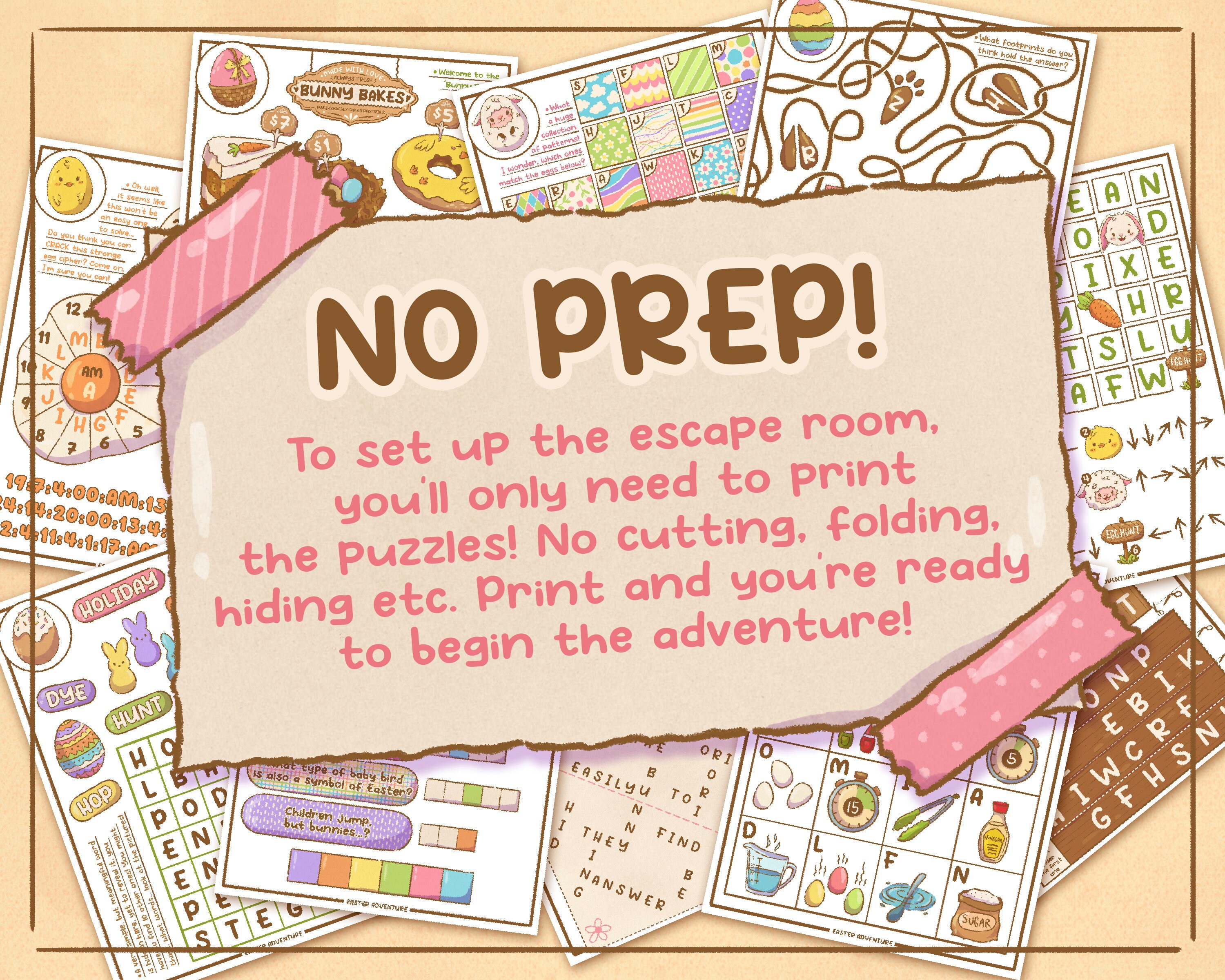 Easter Adventure Escape Room Treasure Hunt for Kids Easter Party ...