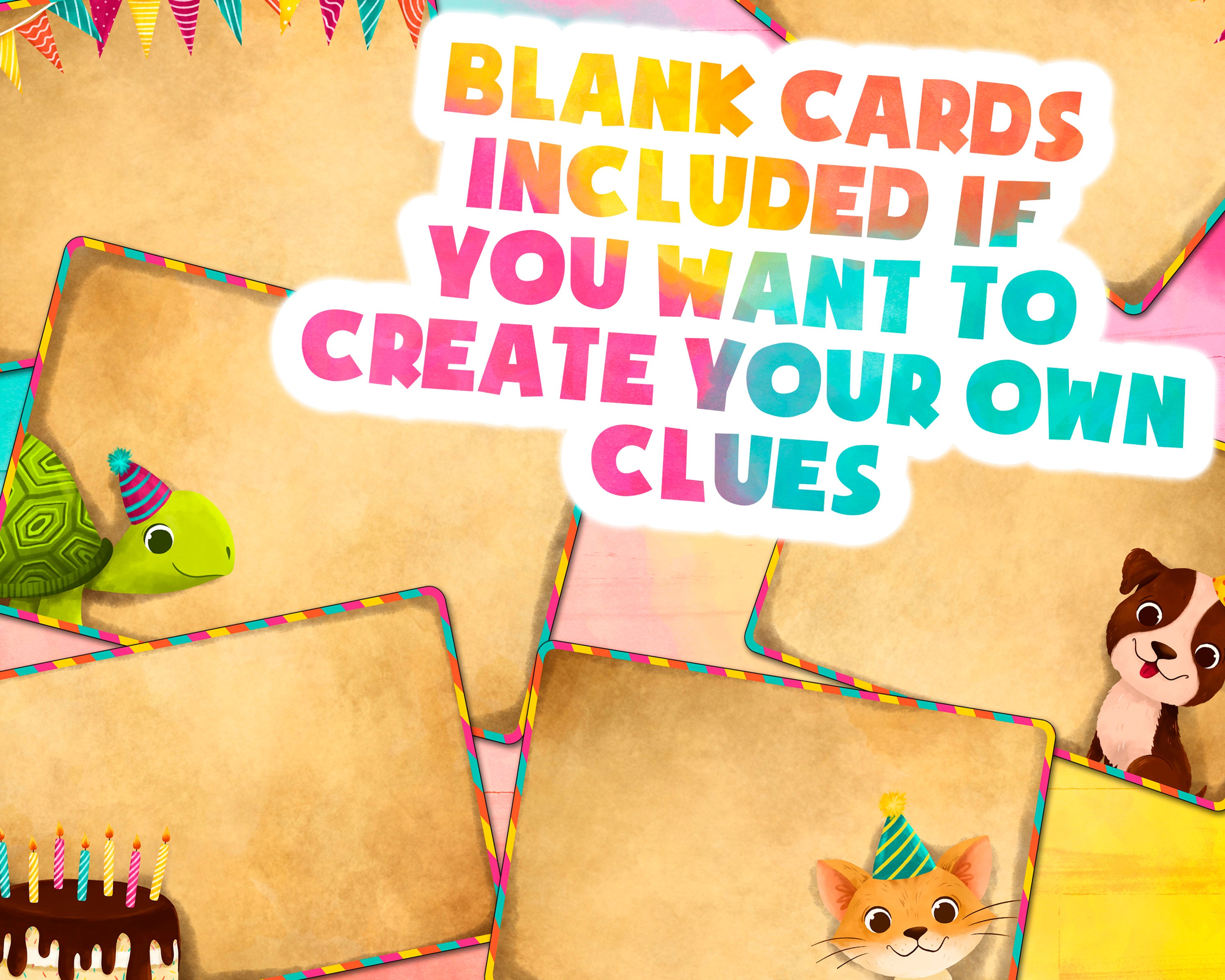 Birthday Treasure Hunt Printable | Party Game Supplies | Scavenger Hunt ...