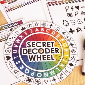 Secret Decoder Wheel | Printable Escape Room | Cipher Wheel PNG ...