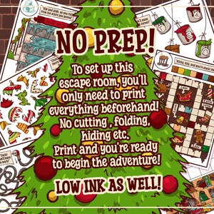 Alone for Christmas Escape Room for Kids | Printable Party Treasure ...