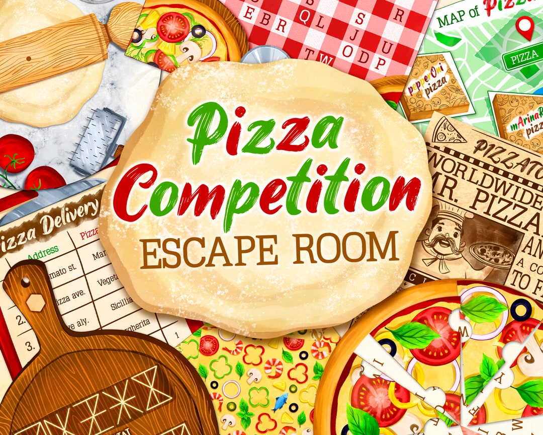 Pizza Competition Escape Room for Kids | DIY Printable Birthday Party ...