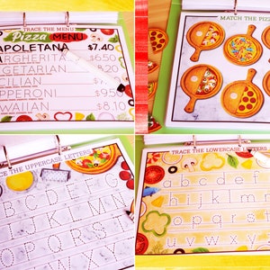 Pizza Busy Book | Printable Activities for Kids | Print and Play ...