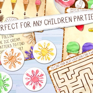 Missing Ice Cream Treasure Hunt | Printable Scavenger Hunt for Kids ...