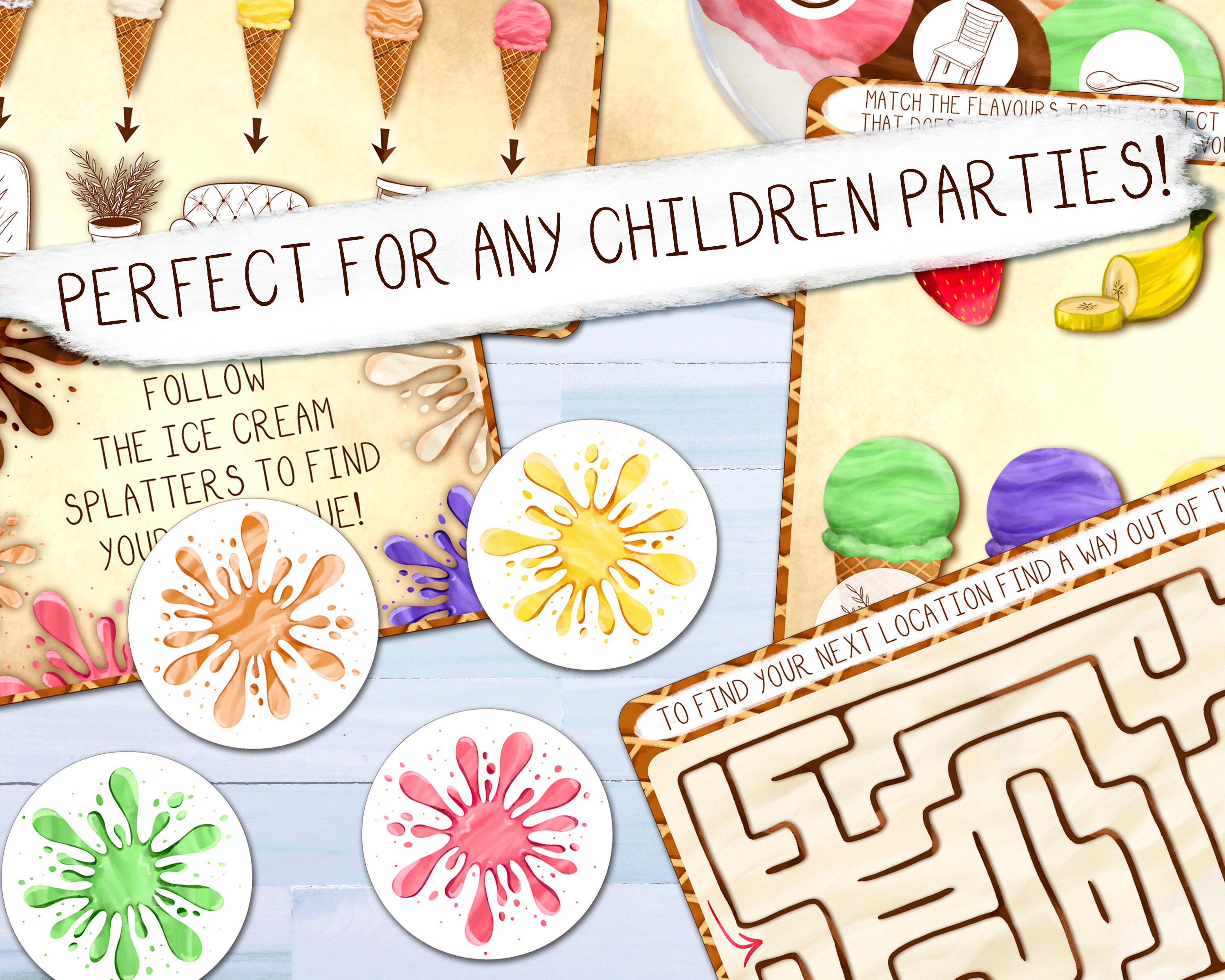 Missing Ice Cream Treasure Hunt | Printable Scavenger Hunt for Kids ...