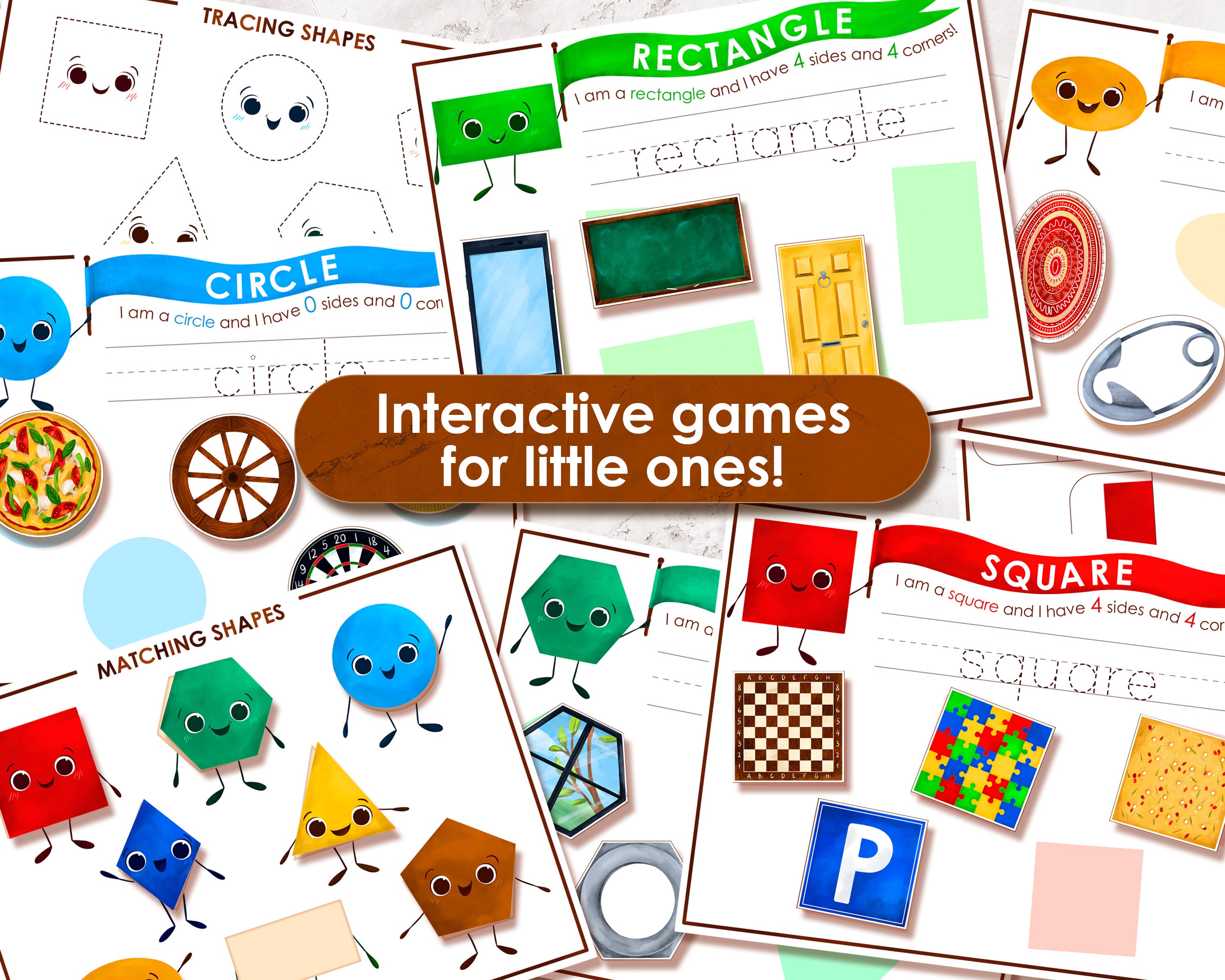 First Shapes Busy Book Learning Binder Homeschool Learning Shapes ...