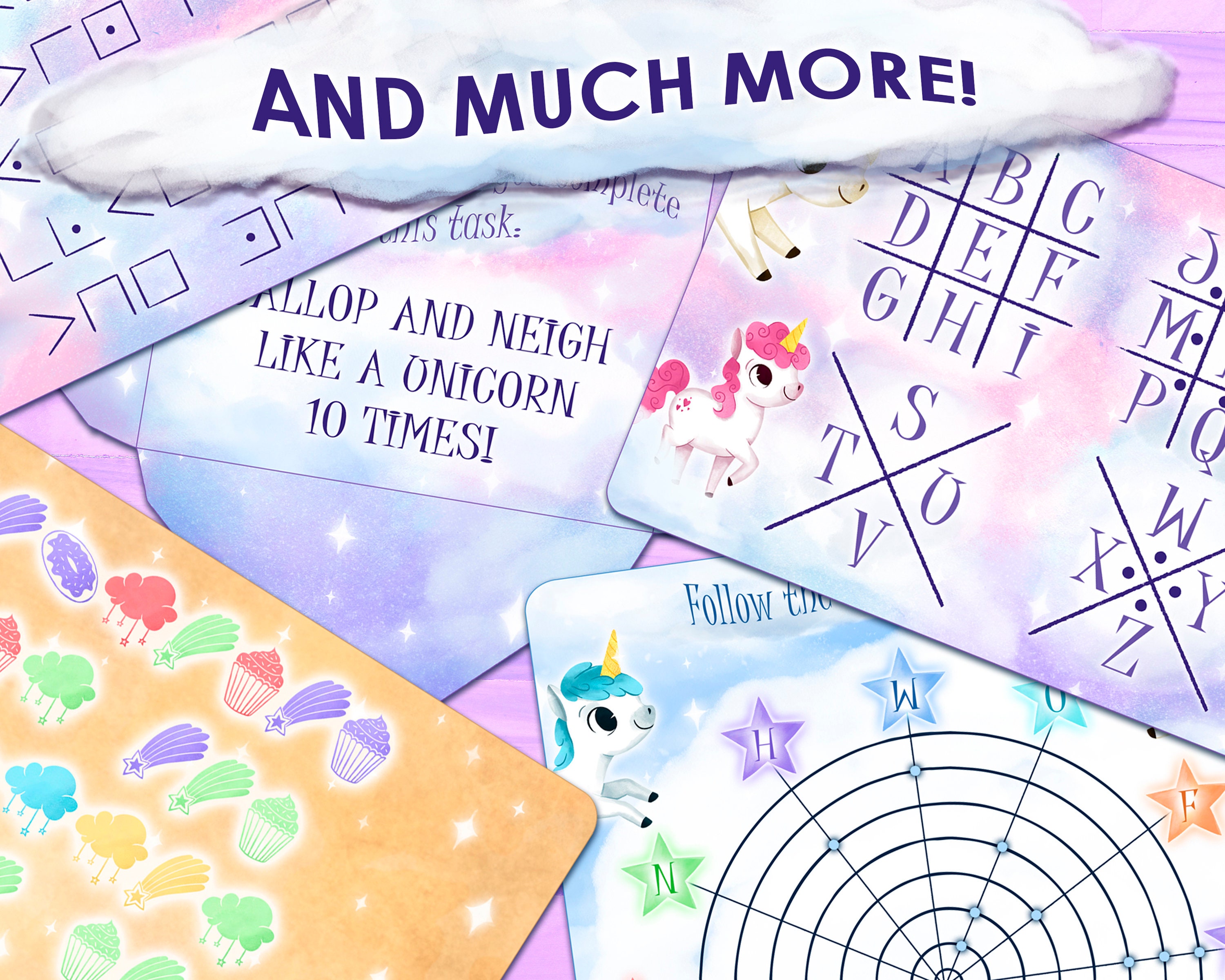 Unicorn Treasure Hunt | Printable Party Games for Kids | DIY Escape ...