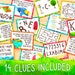 Summer Outdoor Treasure Hunt Clue Cards | Printable Party Game for Kids ...