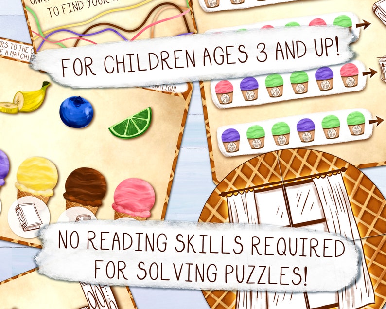 Missing Ice Cream Treasure Hunt | Printable Scavenger Hunt for Kids ...