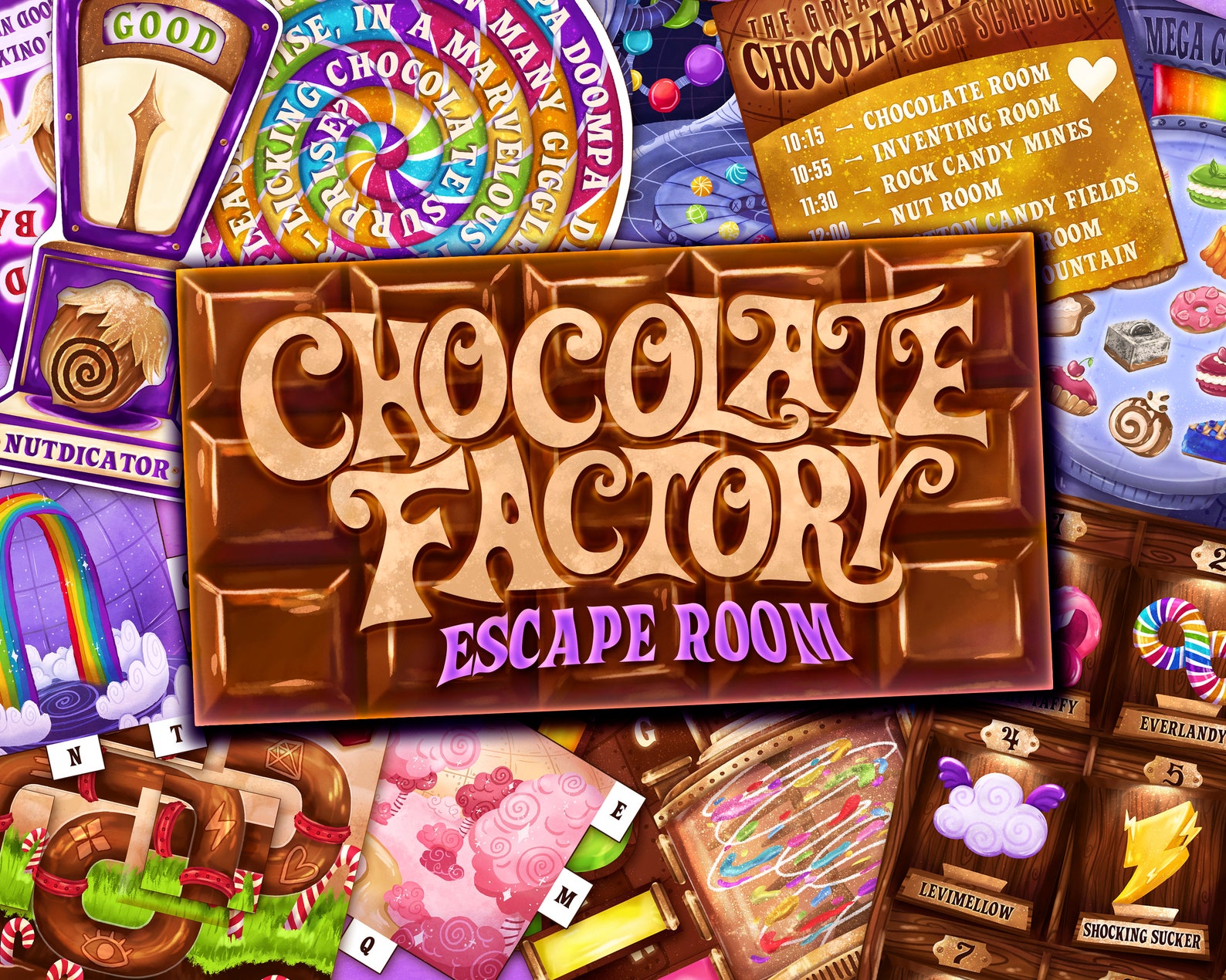 Chocolate Factory Escape Room for Kids | Treasure Hunt DIY Printable ...