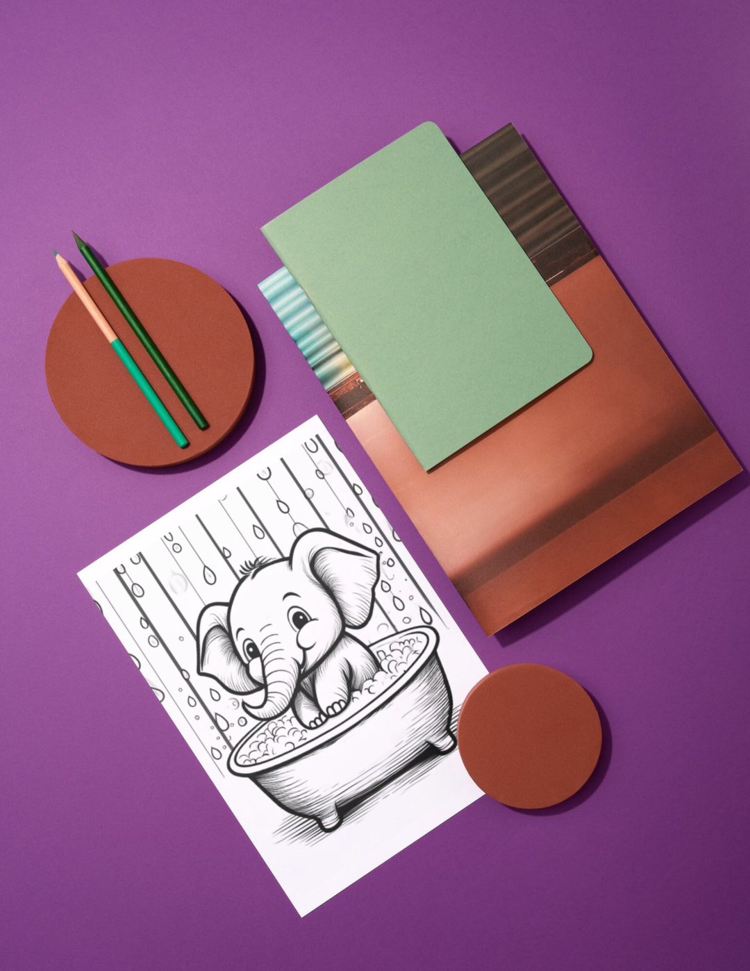 Elephant Expedition Coloring Book - 70+ Unique Printable Pages ...