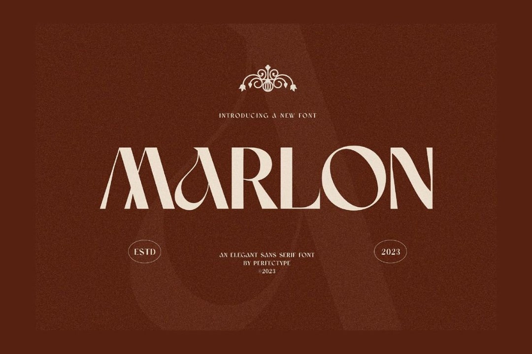 Marlon Elegant Serif Font Typeface - Etsy