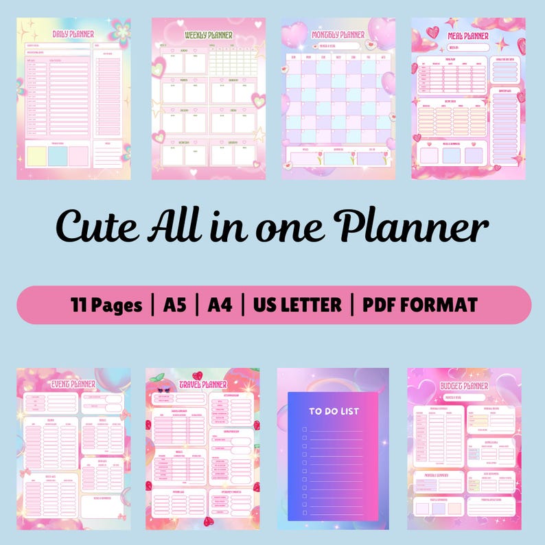 Complete Cute Planner Printable: Everything You Need to Stay Organized ...