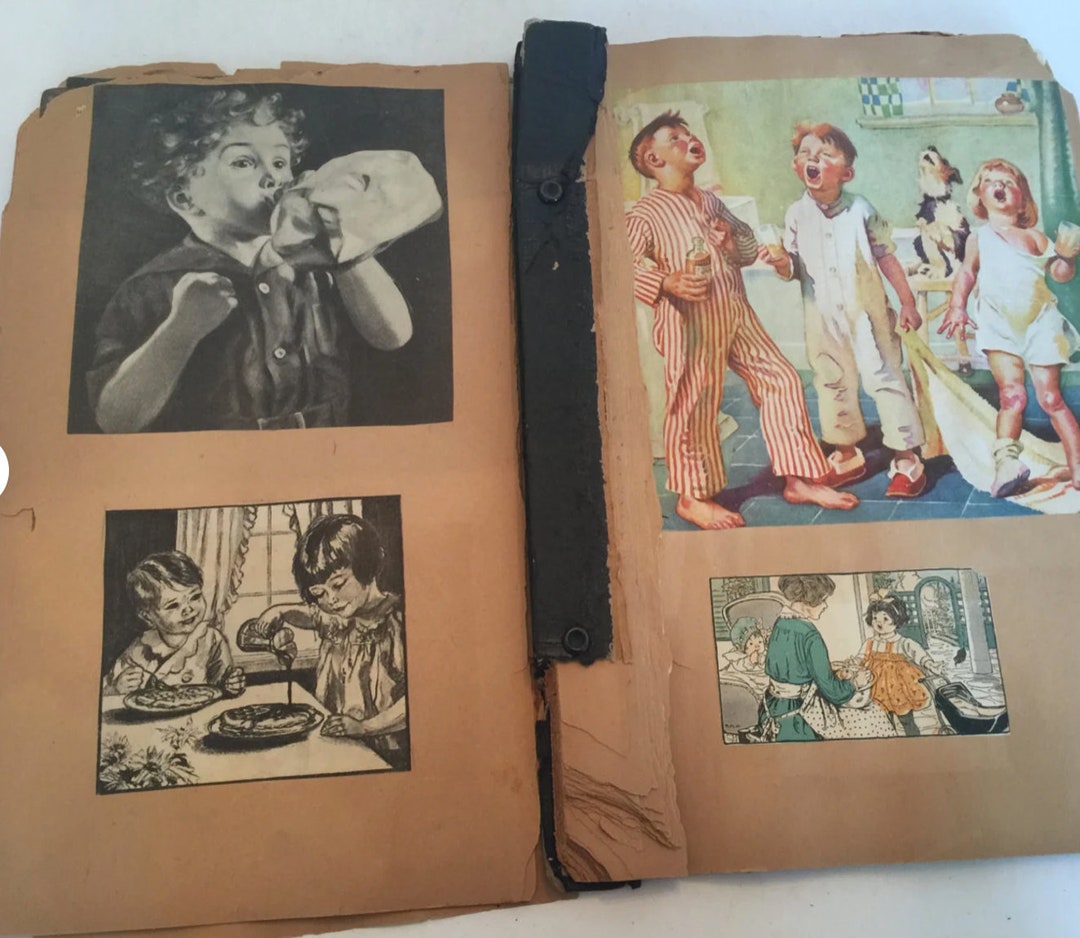 Tattered 1930s Scrapbook Collectible Item Craft Scrapbooking ...
