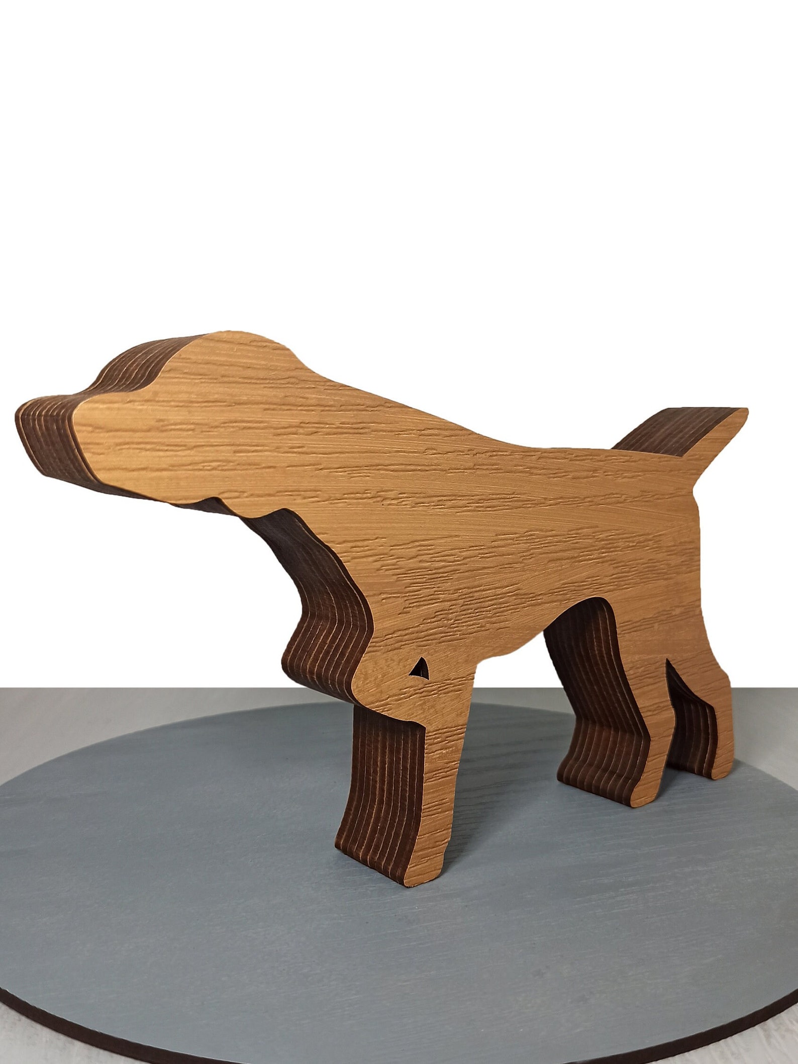 3D Wooden Dog Hunting Scene: Multilayer Desktop Ornament - Etsy