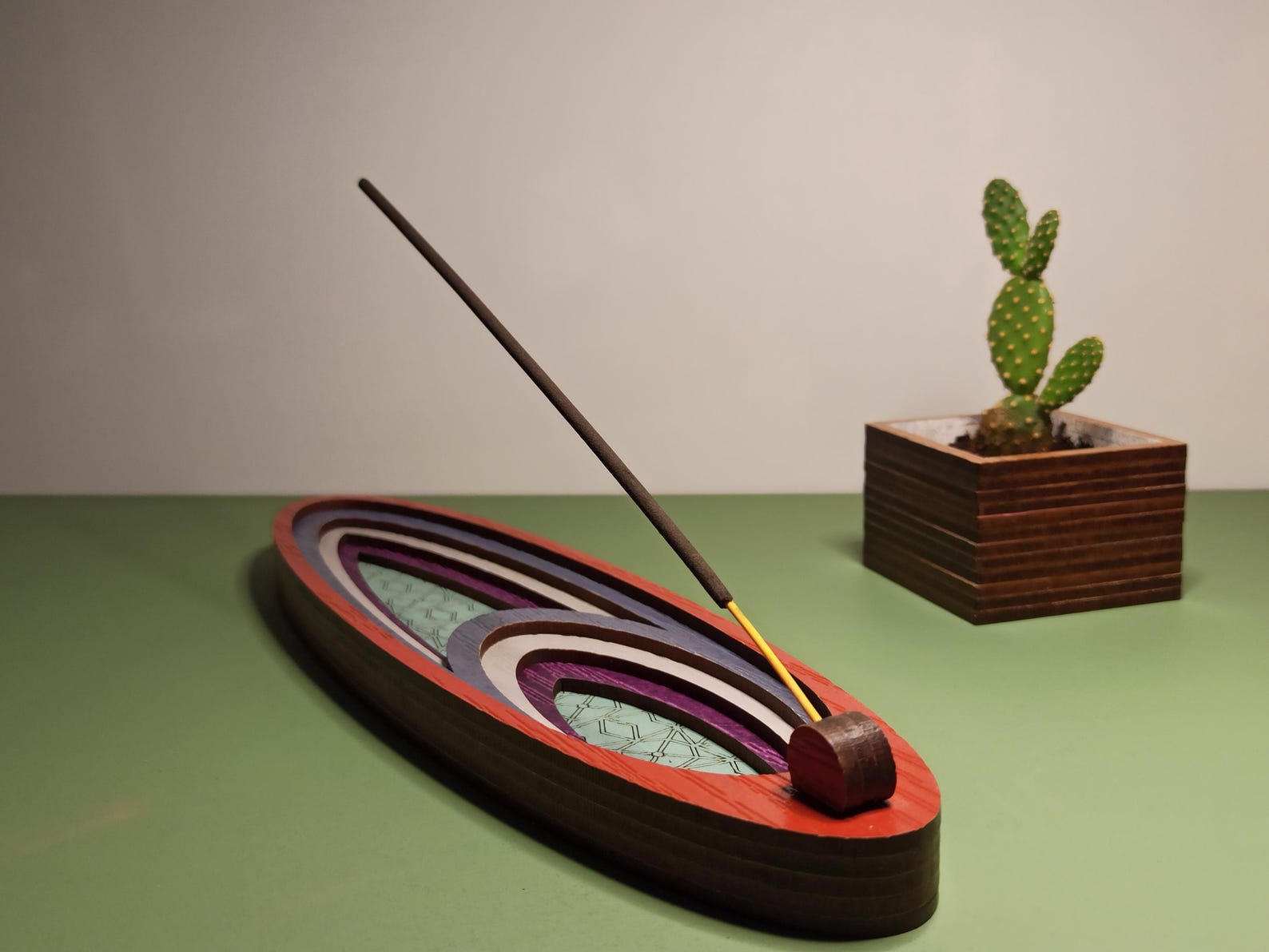 Wooden Incense Stick Burner, Handmade Incense Holder, Custom Incense ...