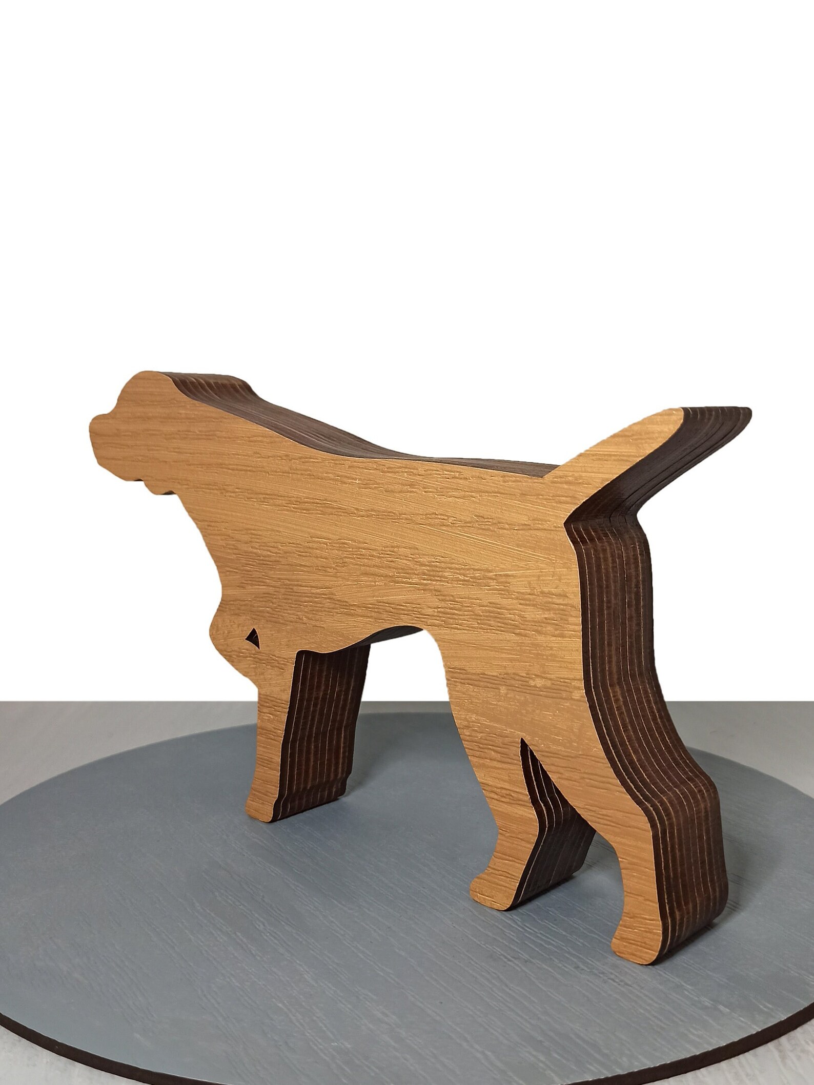 3D Wooden Dog Hunting Scene: Multilayer Desktop Ornament - Etsy