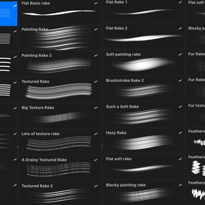 Rake Brushes for Procreate Digital Art Texture Brushes - Etsy