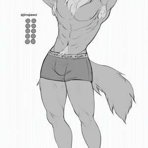 Wolf Furry Adopt Base Ref Sheet - Etsy