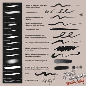 Jinx’s Procreate Brush Pack - for Beginners and Pros Alike - Etsy