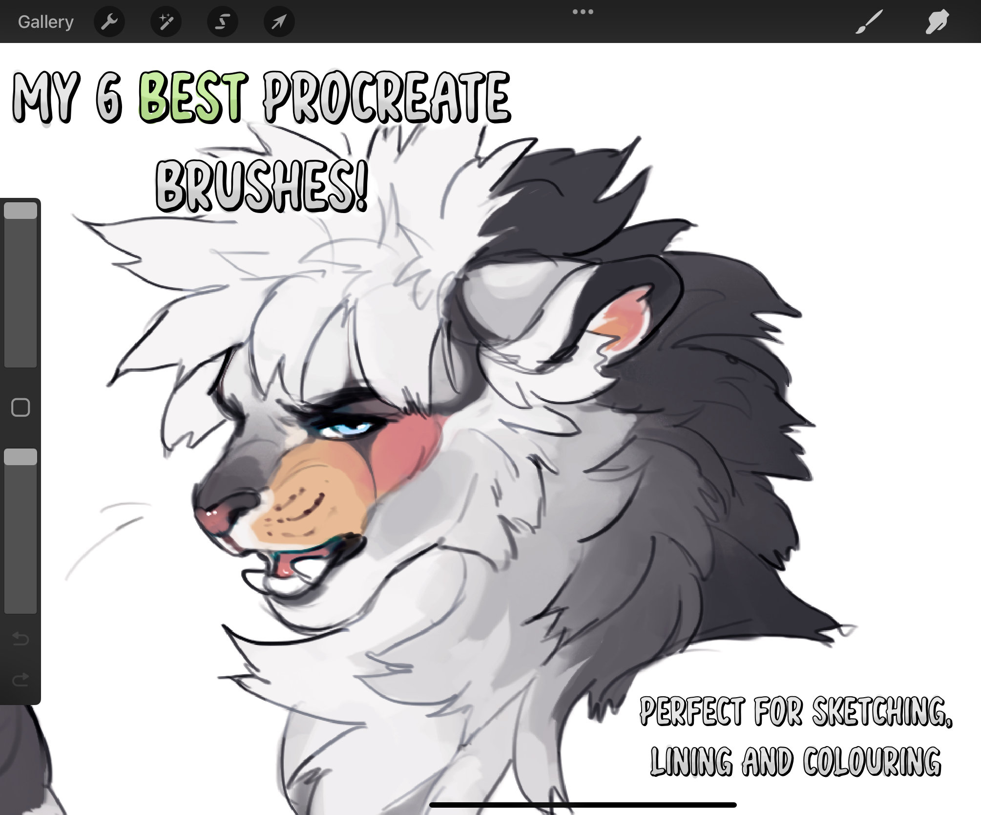 My 6 Best Procreate Brushes for Sketching Lining & - Etsy