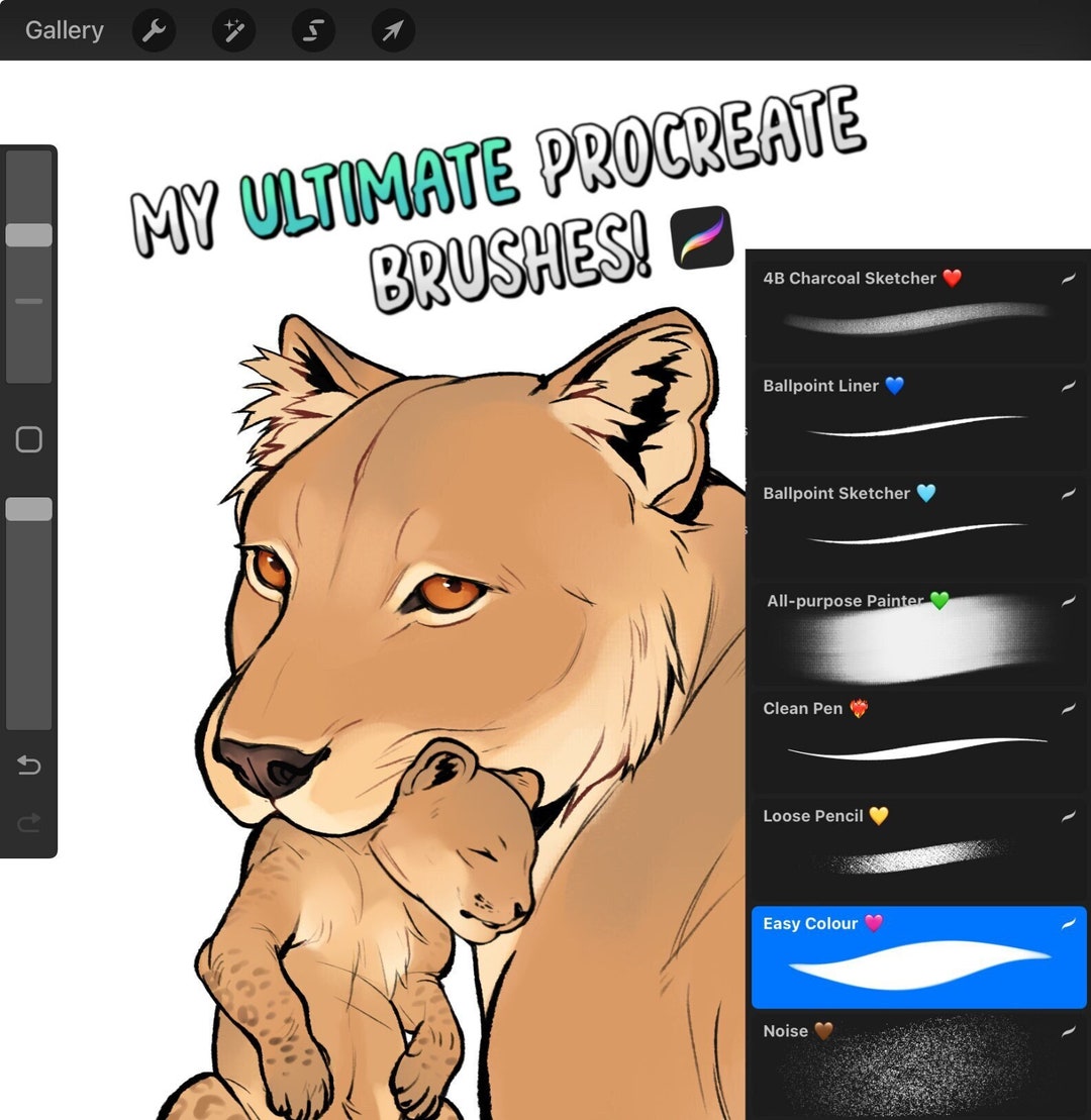 My Ultimate Procreate Brushes (for Sketching, Lining, Colouring and ...
