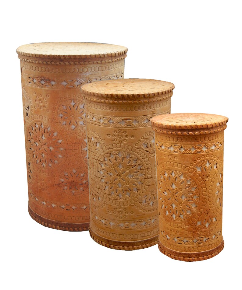 One of a Kind Birch Tree Wooden Boxes Set of 3 by G.debrekht - Etsy